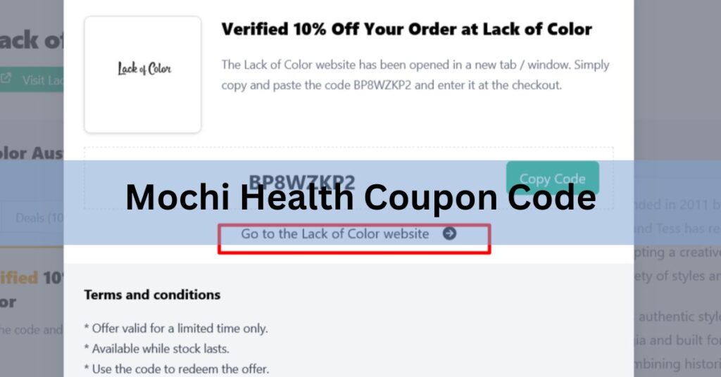 Mochi Health Coupon Code – Full Guide to Save Big in 2025!